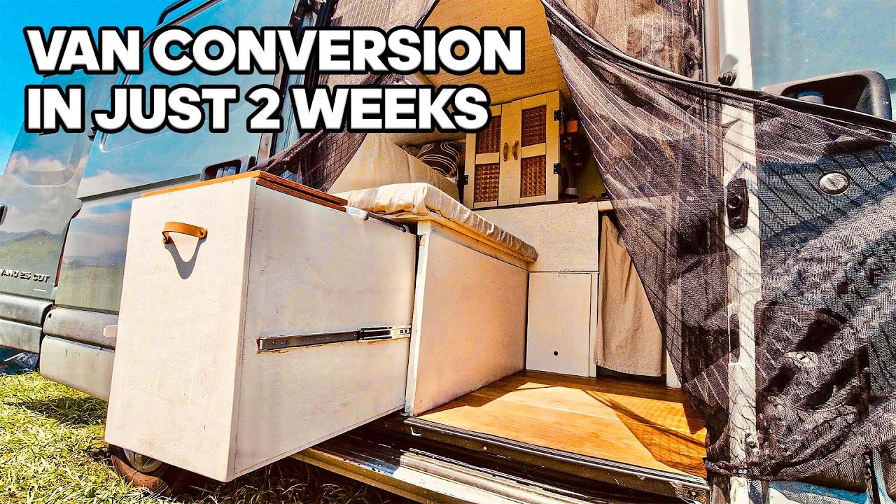 VAN CONVERSION IN 2 WEEKS - DIY CAMPER VAN BUILD - YouTube