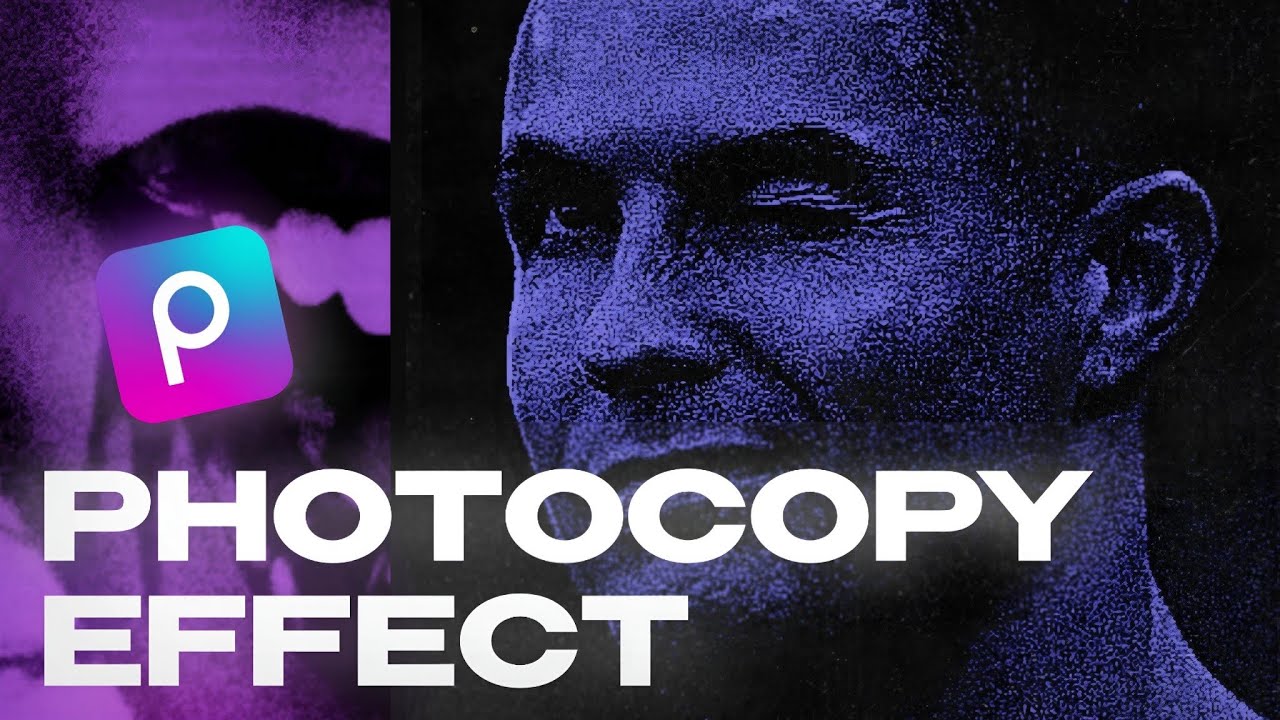 Create PHOTOCOPY EFFECT with your phone | PicsArt tutorial - YouTube