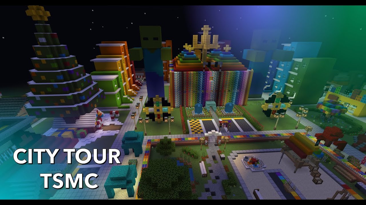 Minecraft: TSMC City Tour At Night - YouTube