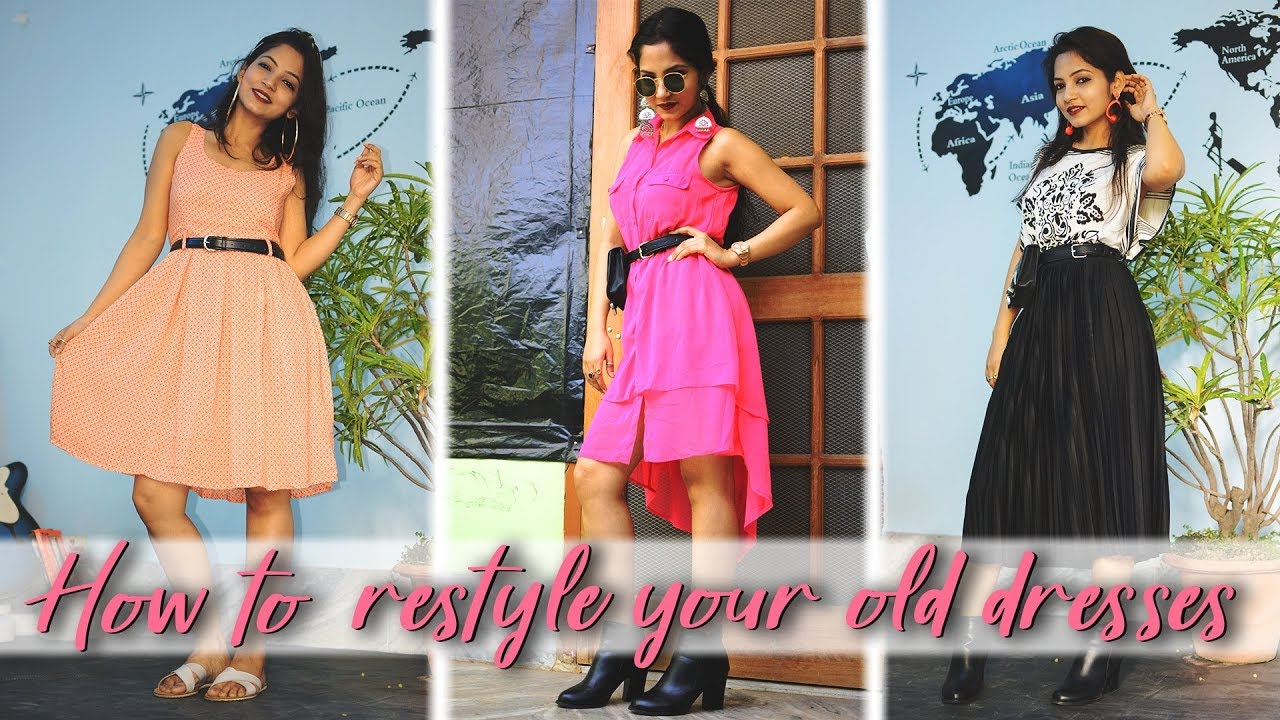 How to restyle your old dresses. - YouTube