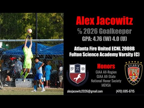 Alex Jacowitz - 2026 GK - ECNL U16 + Sophomore Varsity Season Highlight ...
