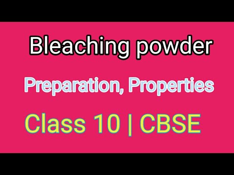Bleaching powder formula, preparation , properties and it's uses. - YouTube