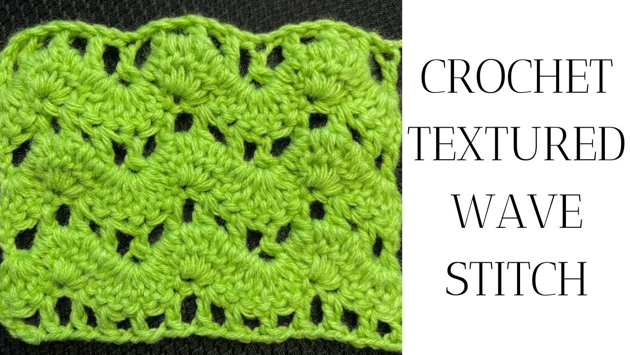 Textured Wave Stitch - YouTube