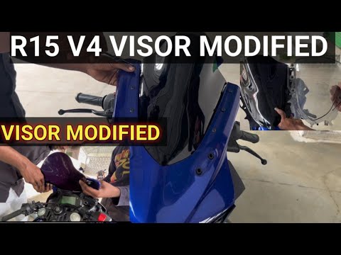 r15 V4 visor change | R15 V4 modified | illegal modified 😈 | bike ...