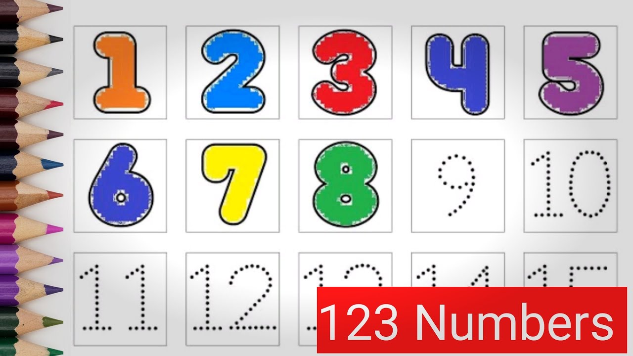 Numbers Counting | 1234 Learning for Kids |123 Counting for Kids | 1 to ...