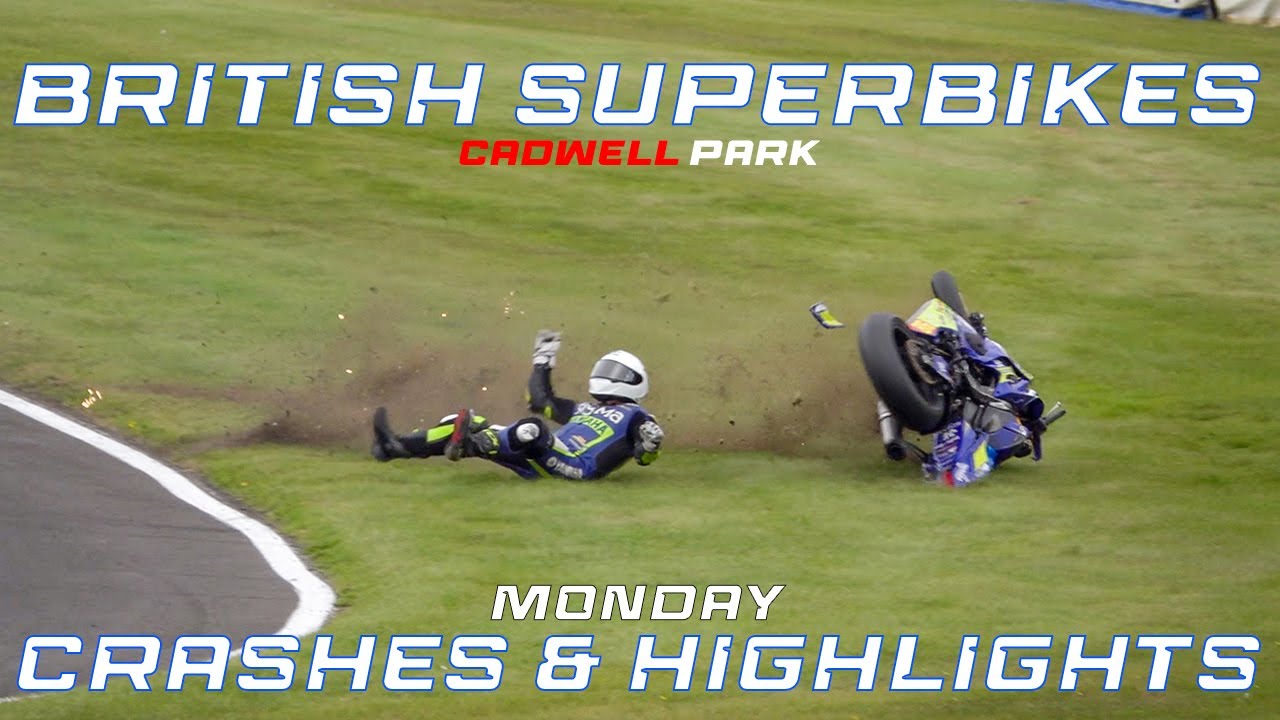 British Superbikes - Cadwell Park Monday Crashes & Highlights! Ft: BSB ...