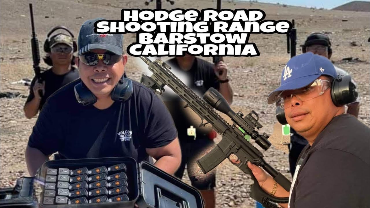 FIRING WITH MY KABARKADS @ Hodge Road Shooting Area Barstow California ...