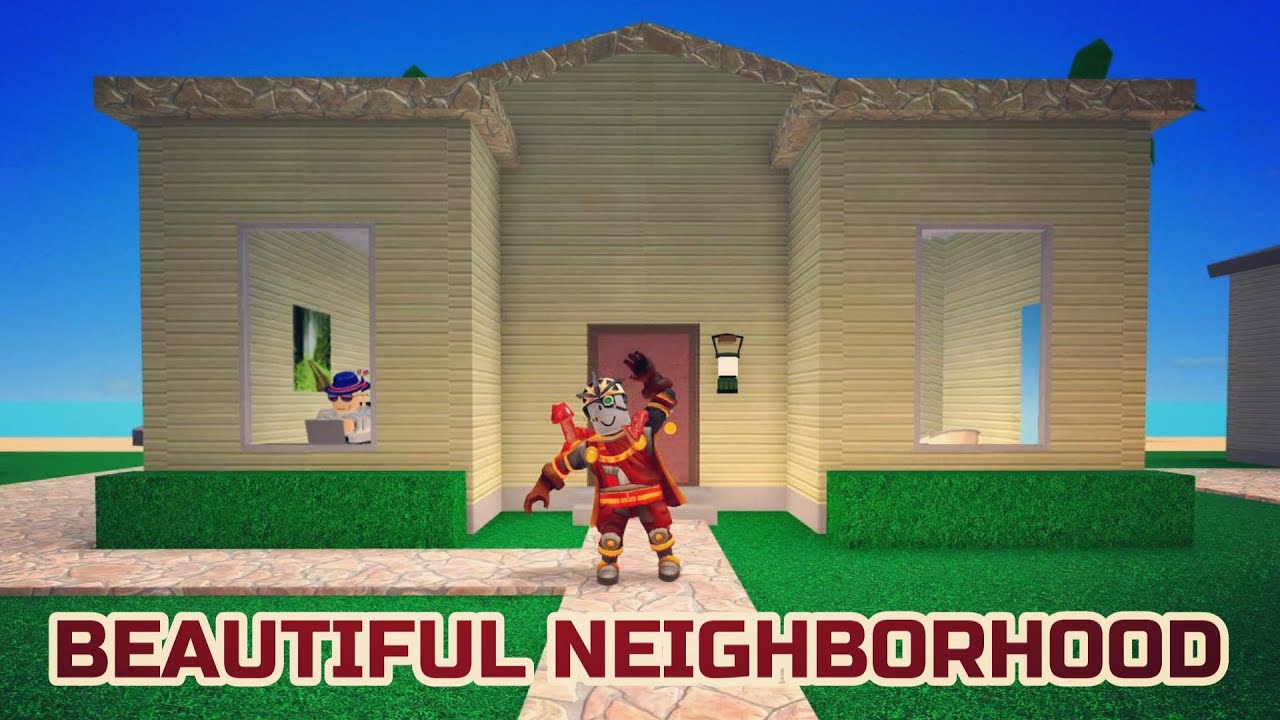 I built a Beautiful NEIGHBORHOOD on Roblox - YouTube