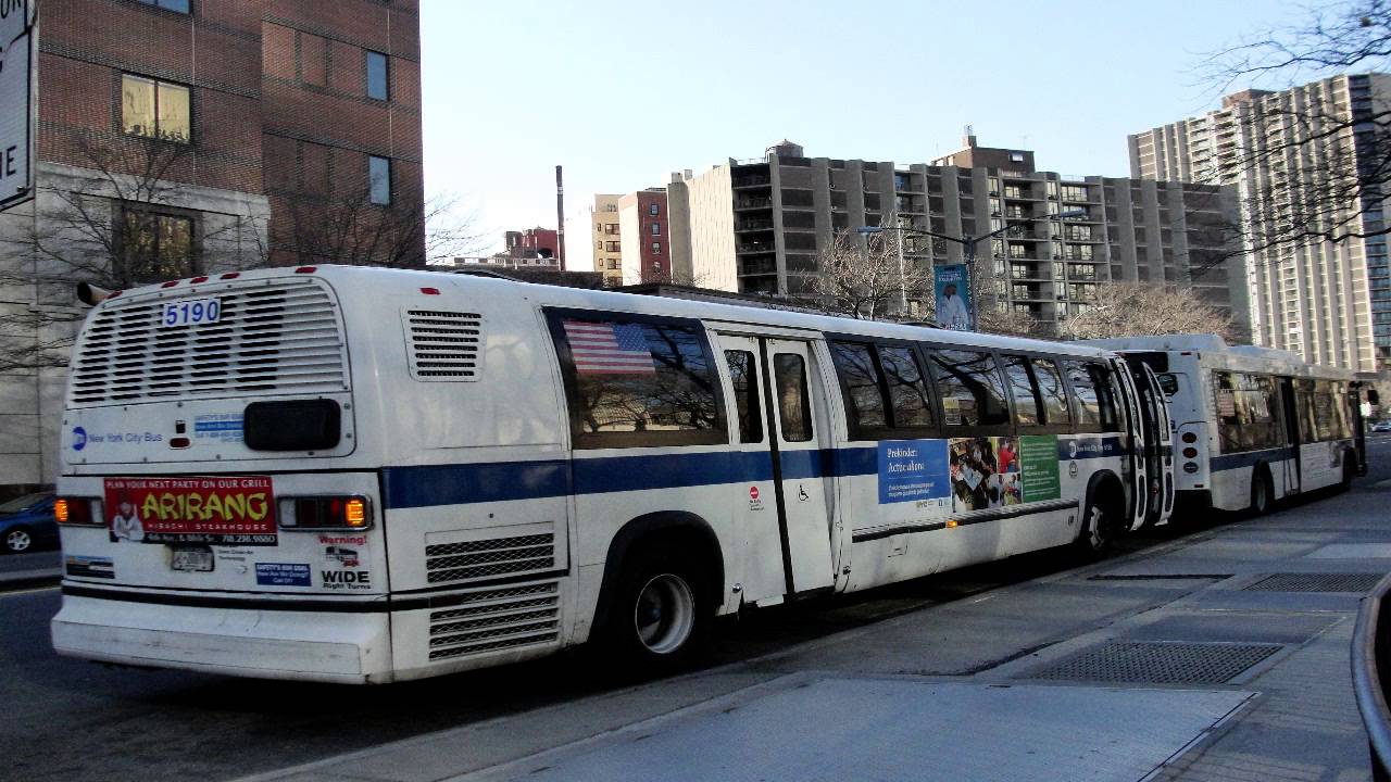 MTA New York City Bus: 1999 RTS NovaBus #5190 B41 Limited recording ...