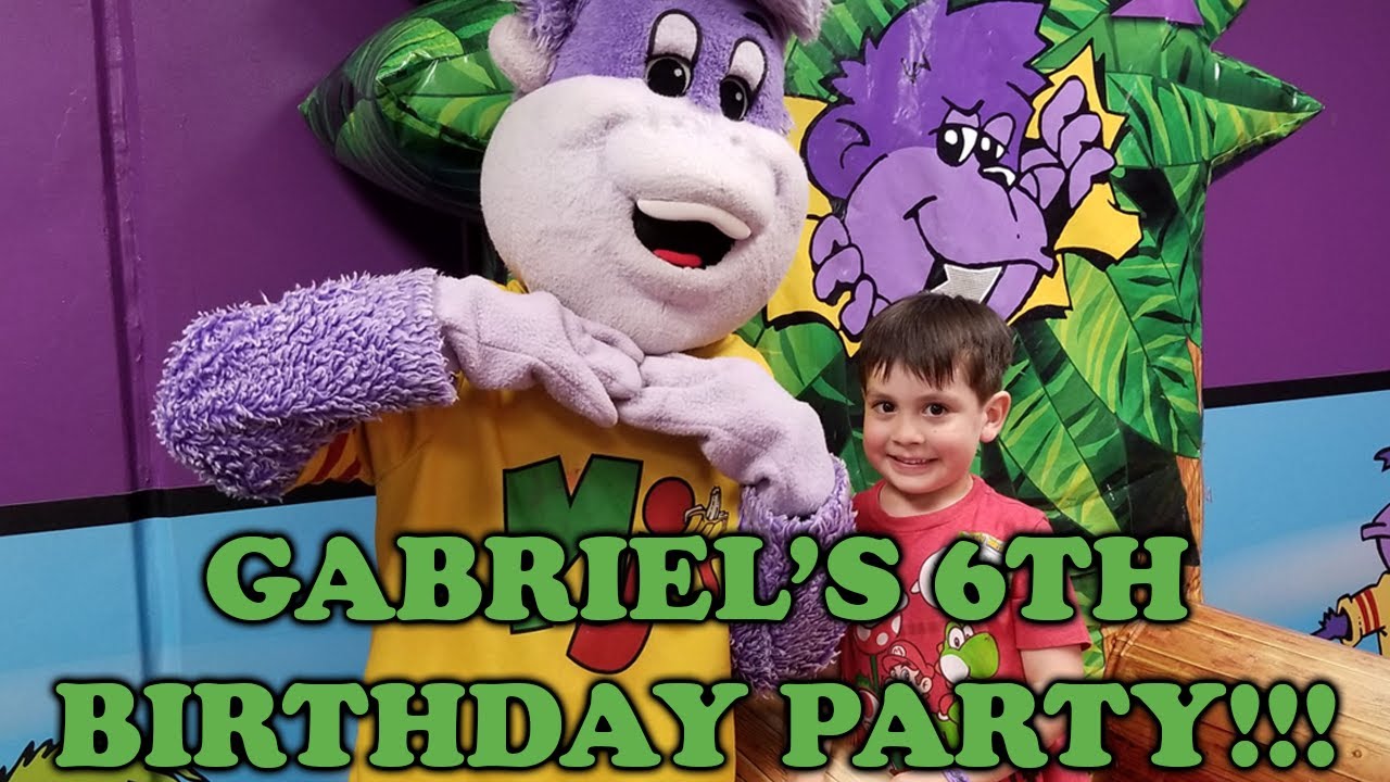 Gabe Celebrates His 6th Birthday At Monkey Joes!! - YouTube