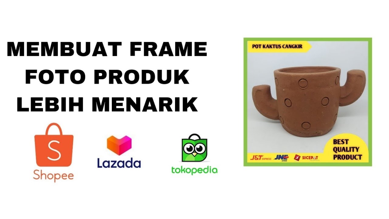 Cara Membuat Foto Produk untuk Shopee, Tokopedia Pixellab || Cara ...