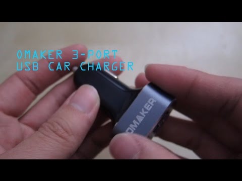 Omaker 3-port 6.6A USB Car Charger Review - YouTube