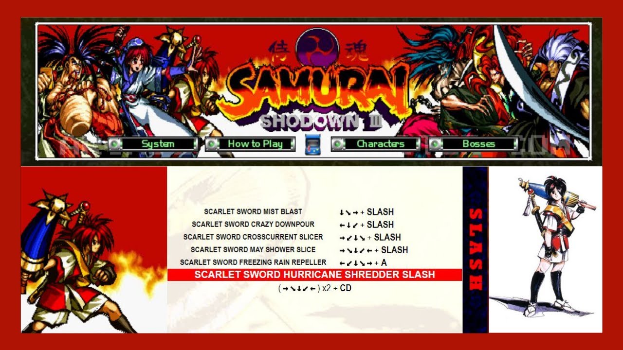 SAMURAI SHODOWN III - (ARCADE) - SHIZUMARU / SLASH - LEVEL 8 ...