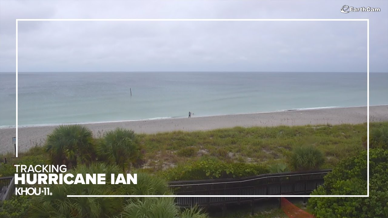 Hurricane Ian Near Landfall Live Video From Englewood Fl From Earthcam Youtube