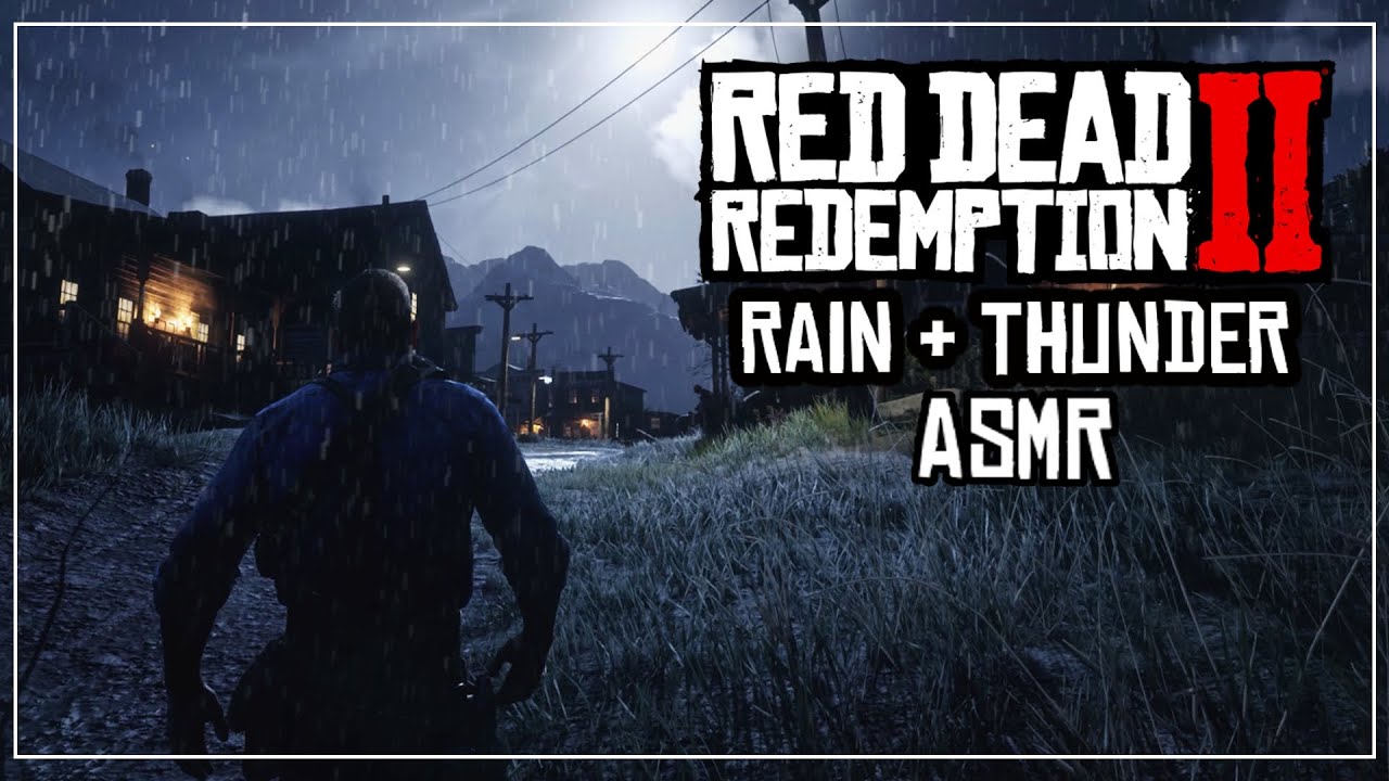 Rainy Walk Through Valentine (Rain/Thunder)-RDR2 ASMR - YouTube