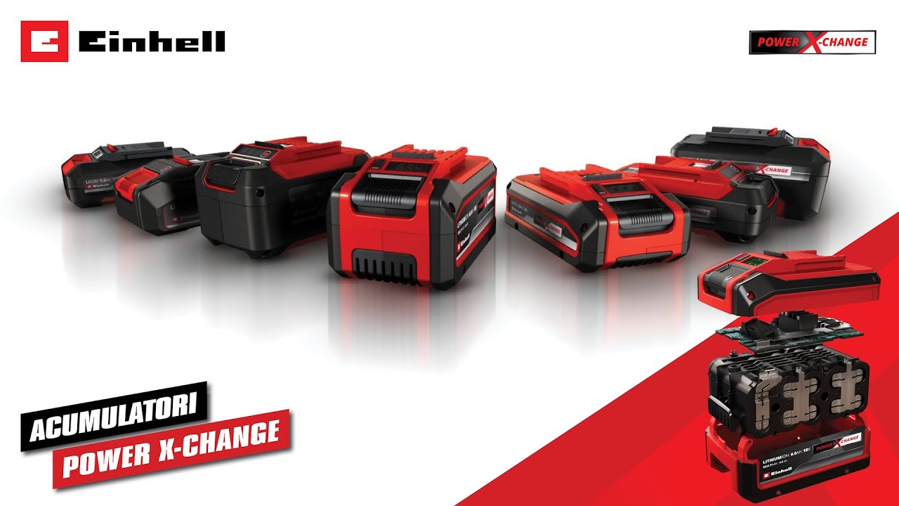 Gama de acumulatori Einhell Power X-Change - YouTube