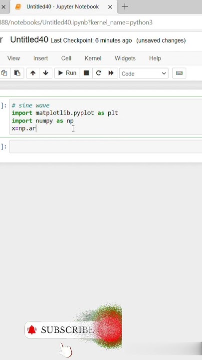 Sine Wave In Python L Numpy In Python L Matplotlib L Programmingcoding Python Shorts Youtube
