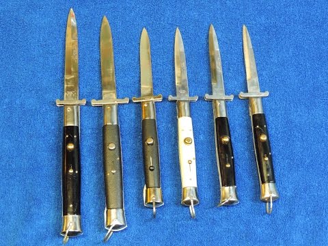 Rizzuto Estileto Milano Switcblades (Part 2) - Retro Knives - YouTube