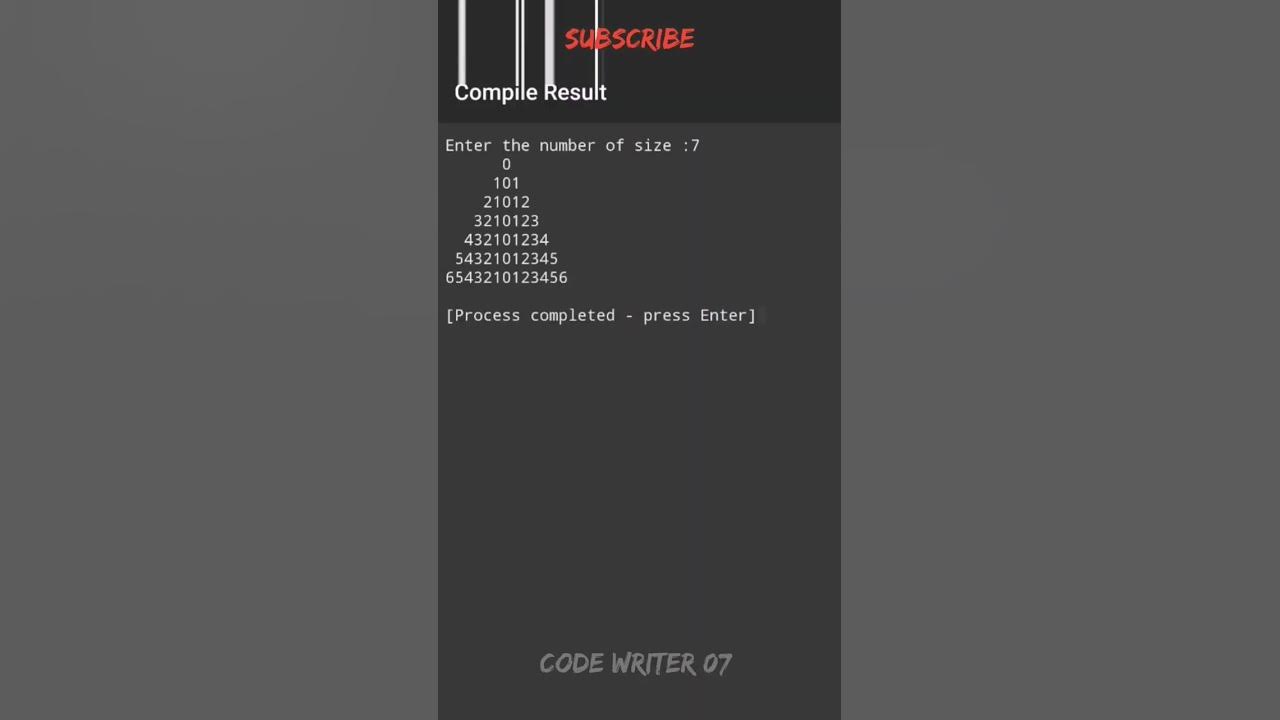 Normal C Pattern Program Tutorial Video π―π§ Shorts Shortvideo Youtubeshorts Coding Youtube