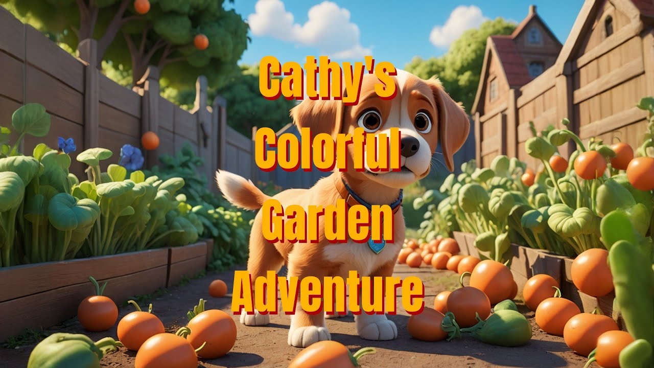 Cartoon kids story Cathy's Colorful Garden Adventure #kidsvideo # ...