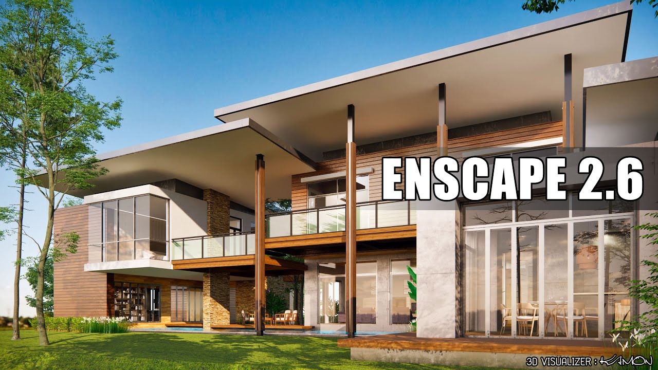 Ubonhouse Enscape 2.6 RTX Raytracing - YouTube