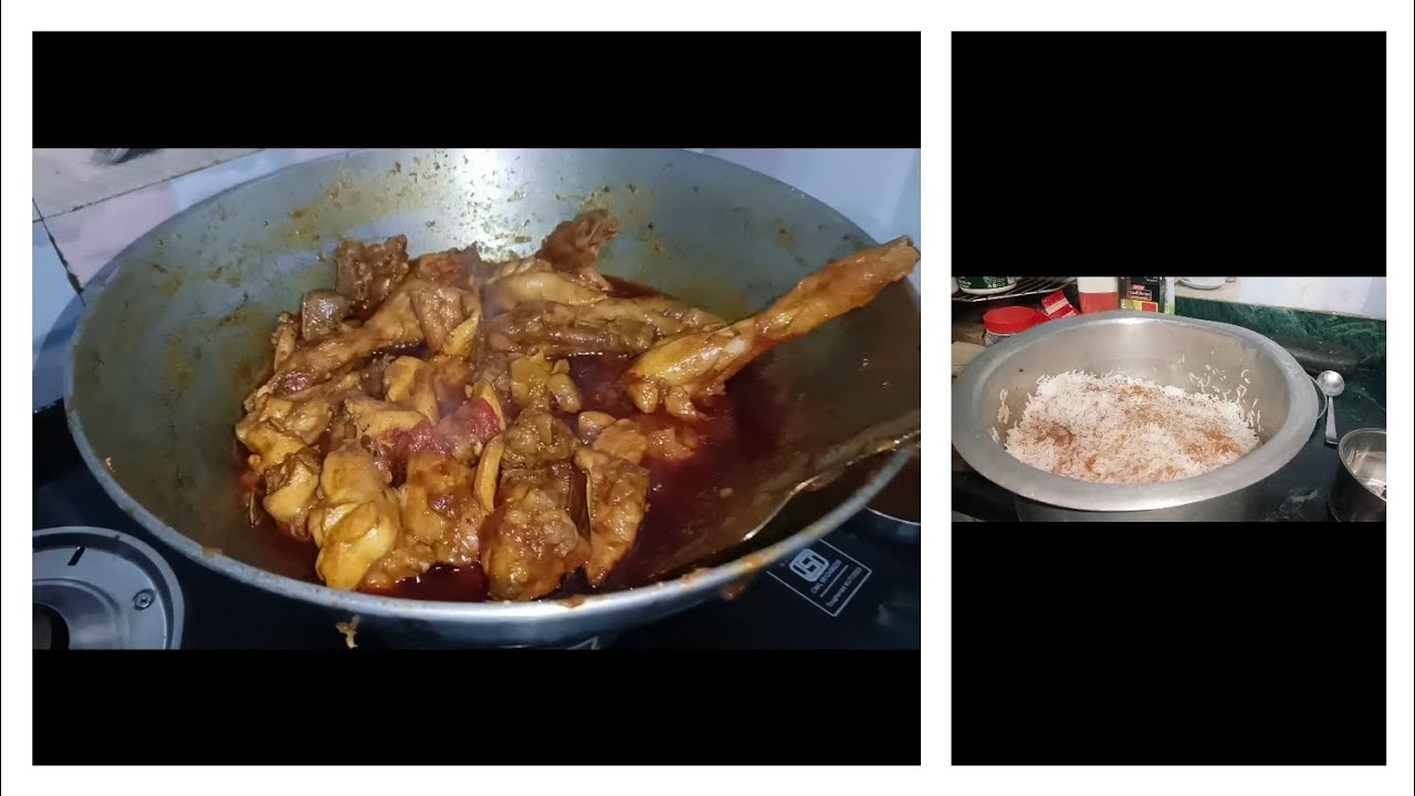 Chicken kasha & fried rice recipe (but rice is not fried) ️😀 - YouTube