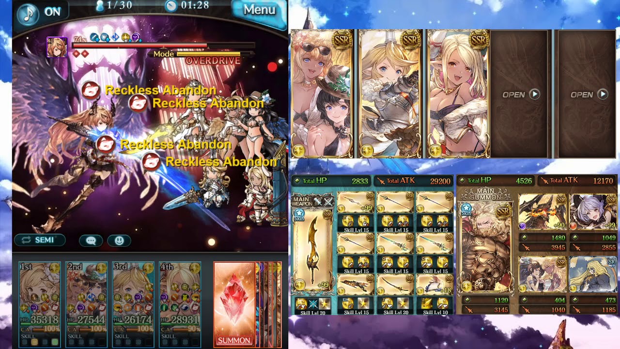 [GBF] Testing Light's ULB Dark Opus Weapon with Element Key - YouTube