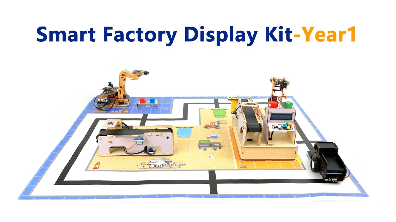 QE037 Smart Factory Education Kit | ACEBOTT Year 1 Robotics - YouTube