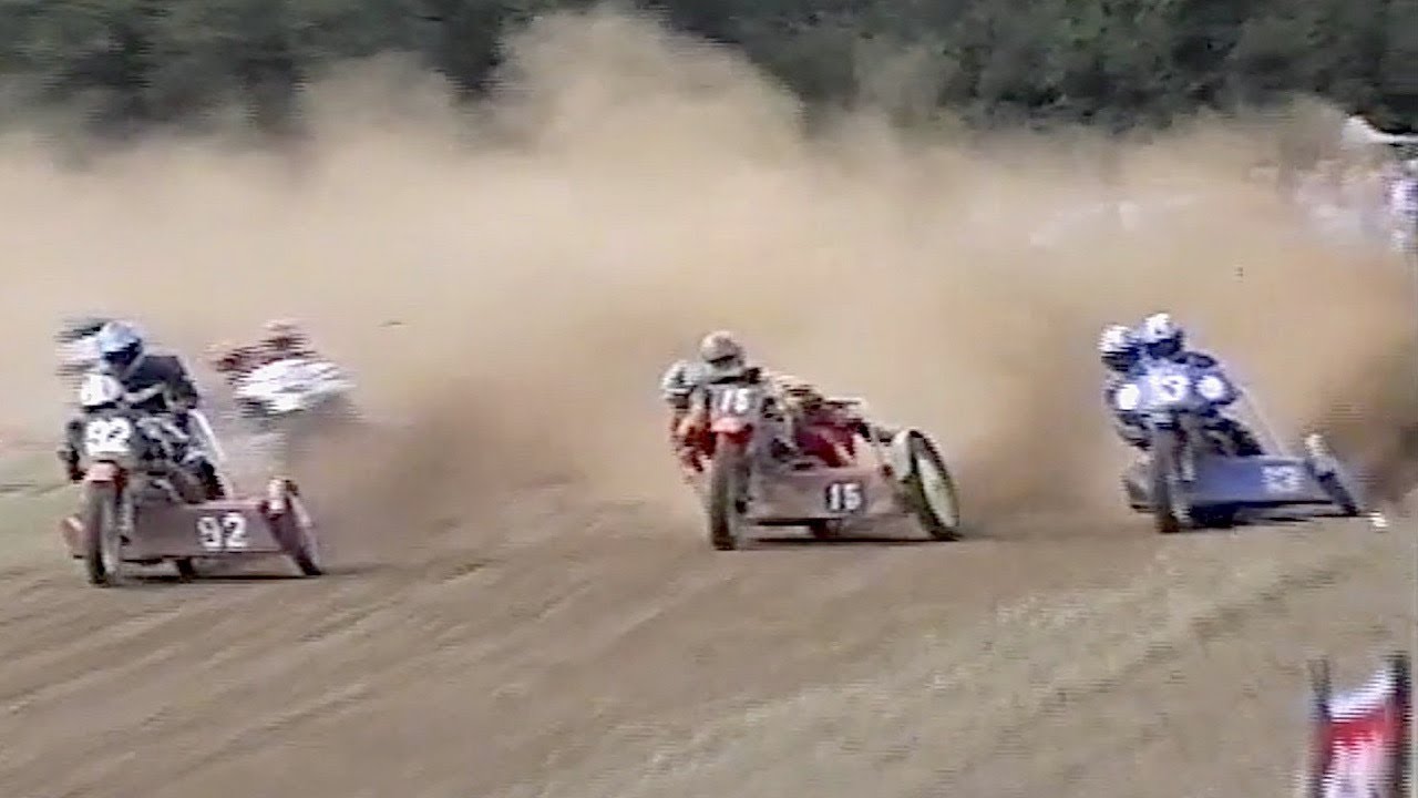6 OF THE VERY BEST 1000cc RH SIDECAR GRASSTRACK RACES 13 - YouTube
