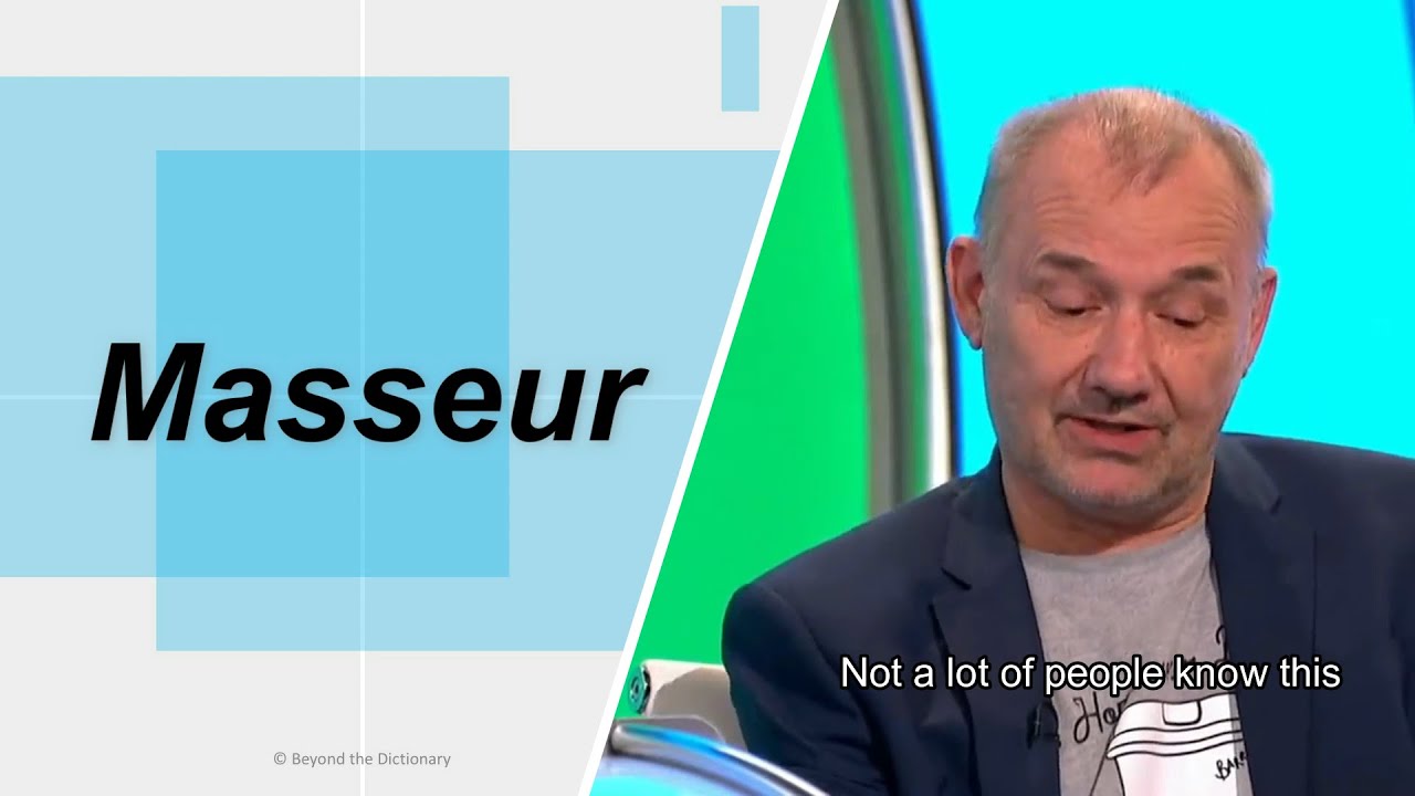[English learning] "Masseur" | Dog masseur & Bob Mortimer & WILTY - YouTube