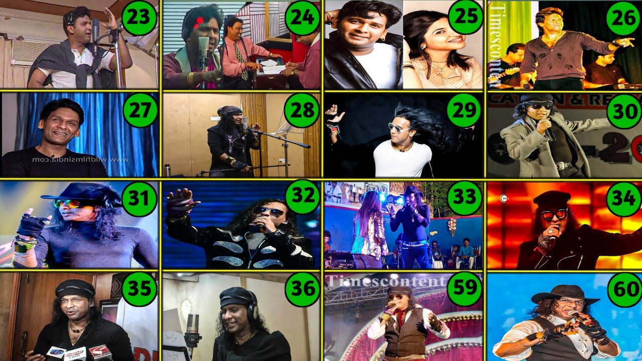 "VINOD RATHOD" Singing Evolution (1986 To 2023) विनोद राठौड़ के संगीत ...