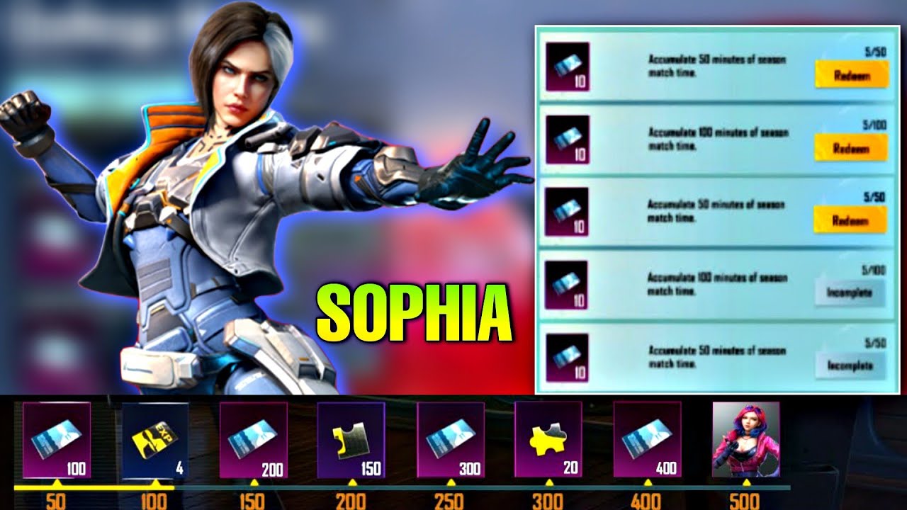 NEW CHARACTER VOUCHER EVENT | RILEY & SOPHIA CHARACTERS - PUBG Mobile ...