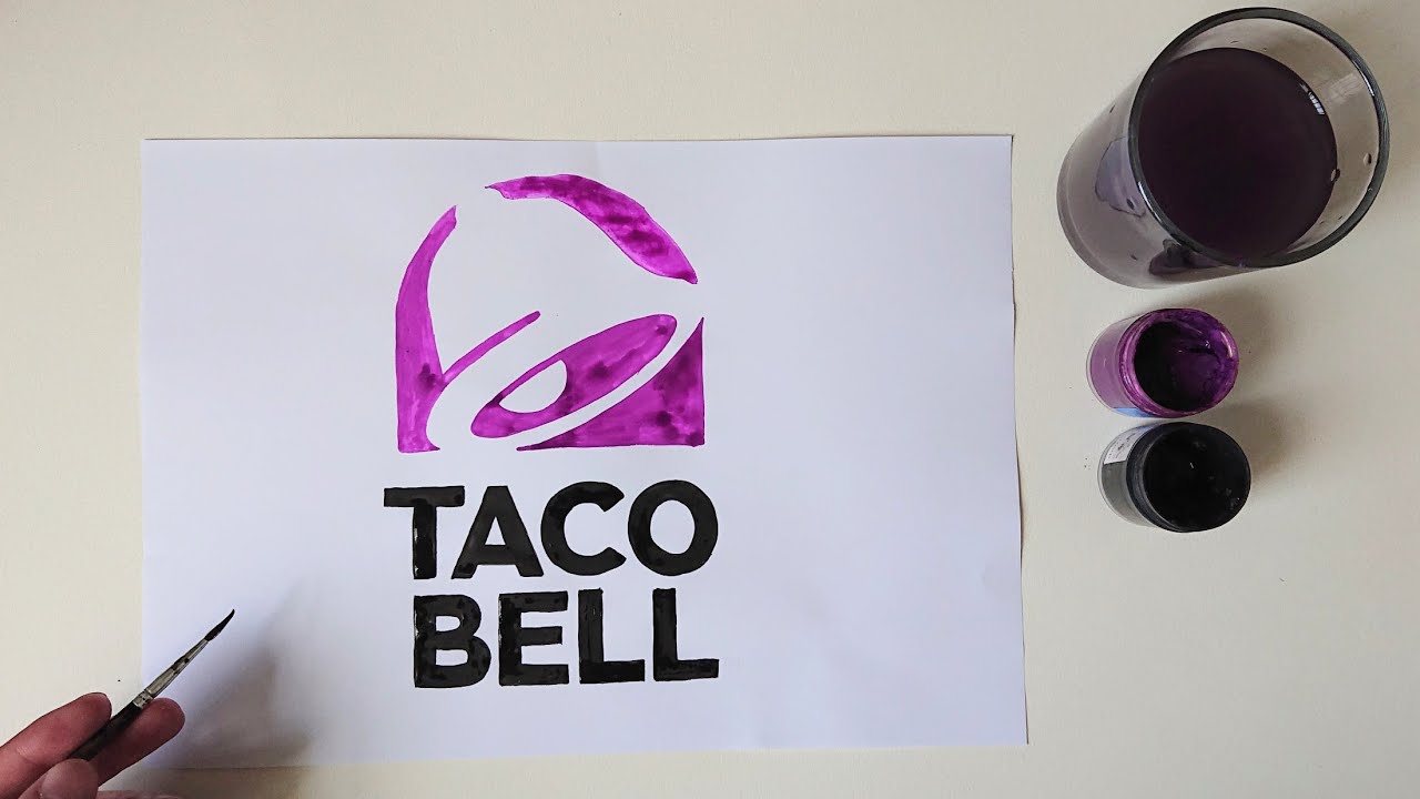 Comment dessiner le logo Taco Bell/So zeichnen Sie das Taco Bell-Logo ...