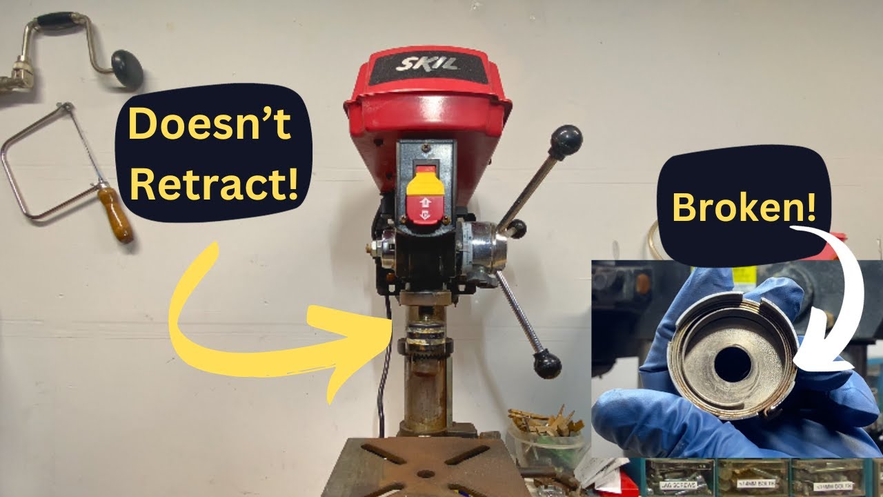 Drill Press Doesn't Retract | Drill Press Return Spring Replacement ...