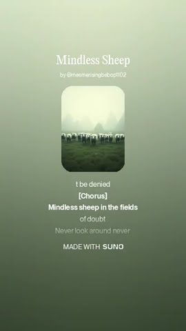 Mindless Sheep #music - YouTube