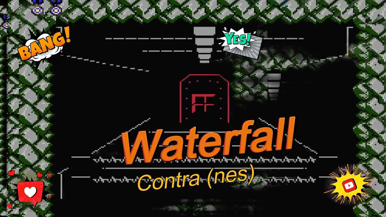 Contra - Nivel Waterfall | Gameplay (NES 1988) - YouTube