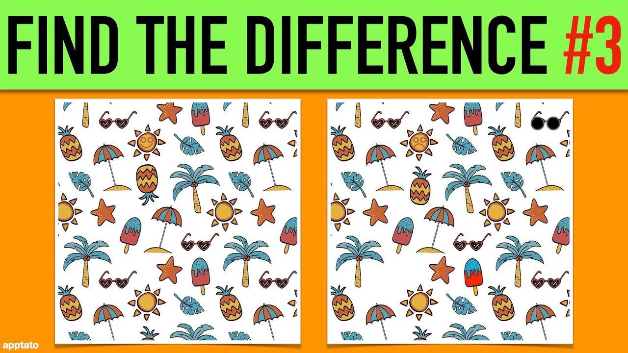 Find the Difference #3 | Spot the Odd Differences Out | Family Game ...
