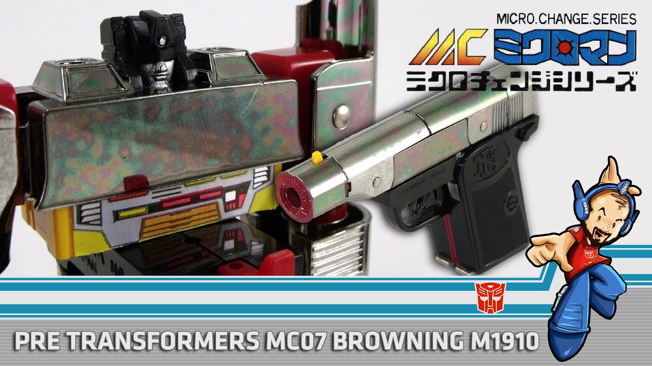 Pre Transformers MicroMan: Micro Change MC07 Robogun Browning M1910 ...