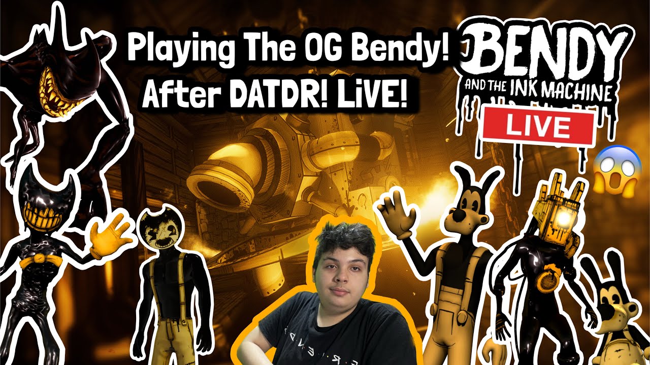 Playing The OG Bendy and the Ink Machine After BATDR! Full Game LIVE ...