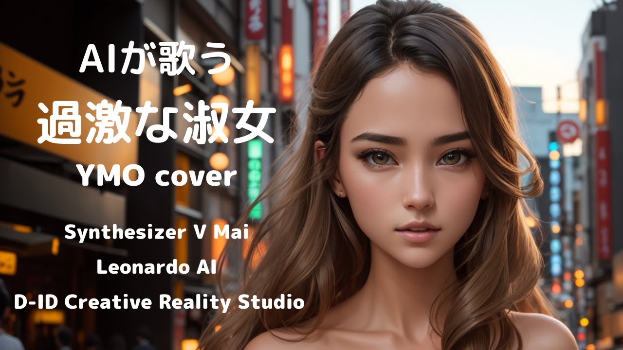 【YMO cover】過激な淑女【Synthesizer V】【Leonardo AI】【D-ID Creative Reality Studio】 - YouTube