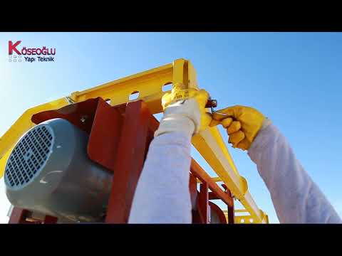 Köseoglu Yapı Teknik Raylı İnşaat Vinci 1400 Kg