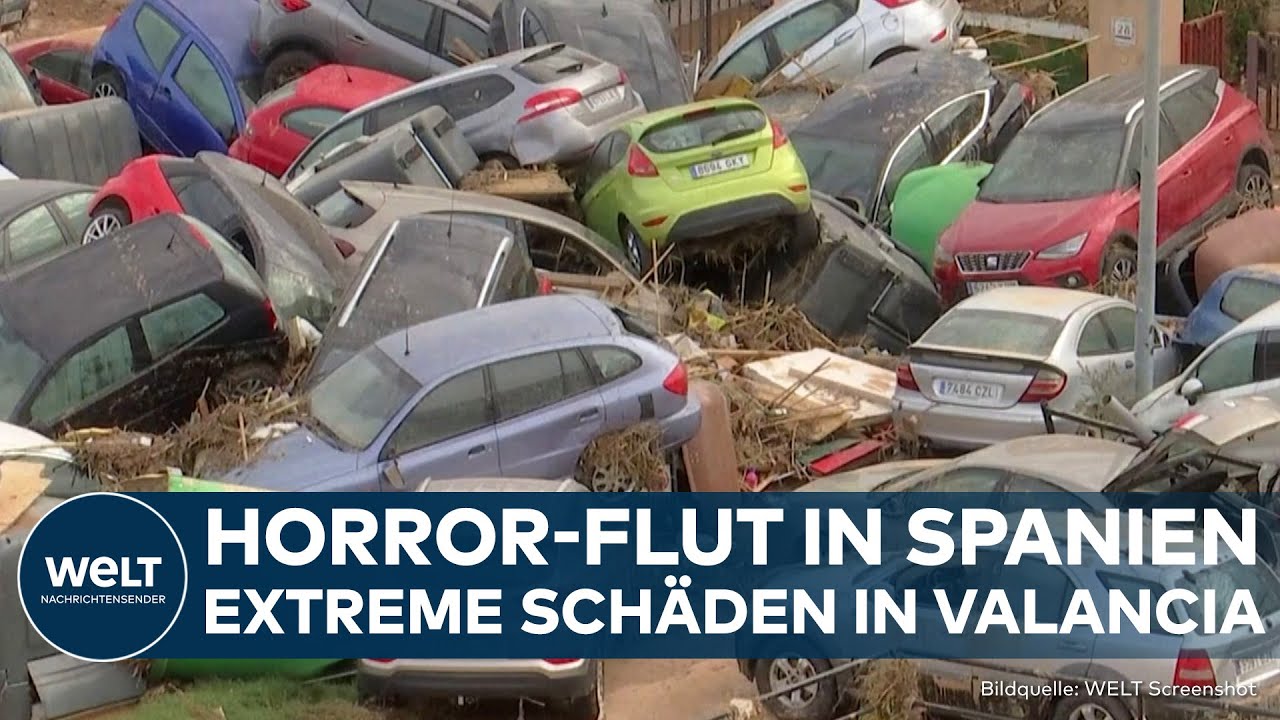 SPANIEN: Horror-Flut! Ausmaß der Zerstörung in Valencia wird sichtbar ...