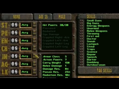 Fallout 1:: Stat Importance - YouTube