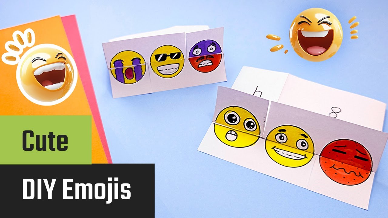 DIY Cute Emojis 😆 | Fun & Easy Paper Craft - YouTube