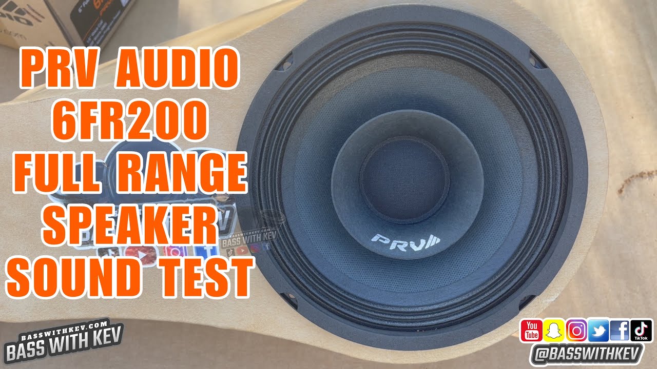 PRV AUDIO 6FR200 SPEAKER SOUND TEST - YouTube