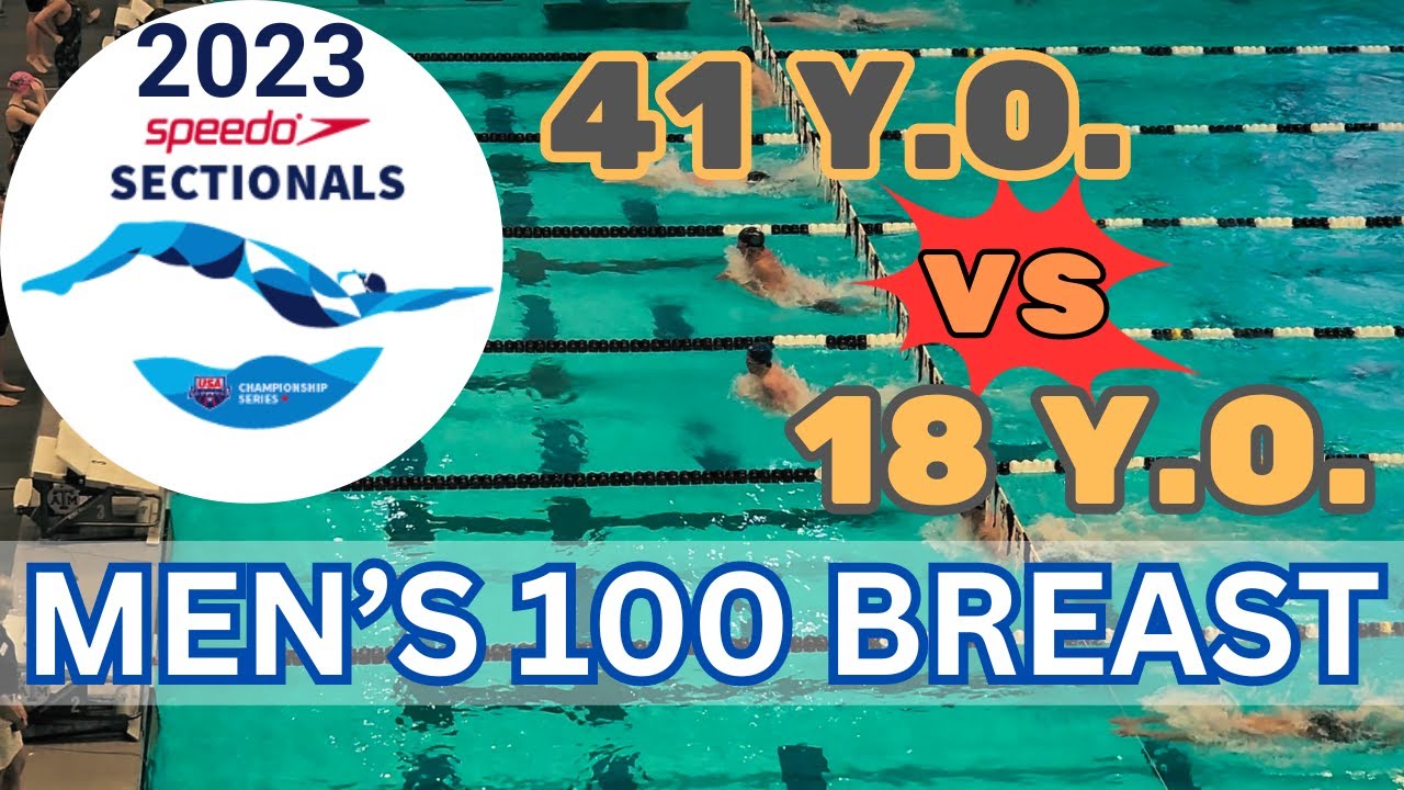 41-year old James Fike swims a 53.36 on the 100 Breast! - YouTube