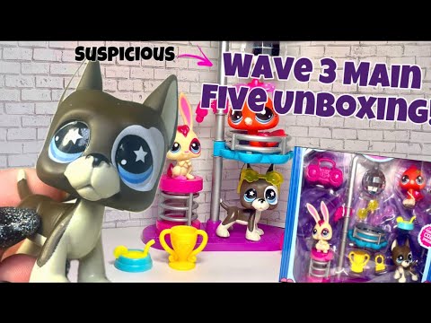 WAVE 3 Main Five Unboxing! LPS Disco Nights Play Pack - YouTube