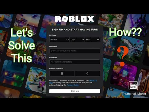 How to Sign up / Create a Roblox Account - YouTube