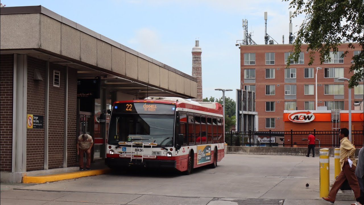 (Full Trip) TTC Route 22 Coxwell on 2015 NovaBus LFS Diesel 8436 - YouTube