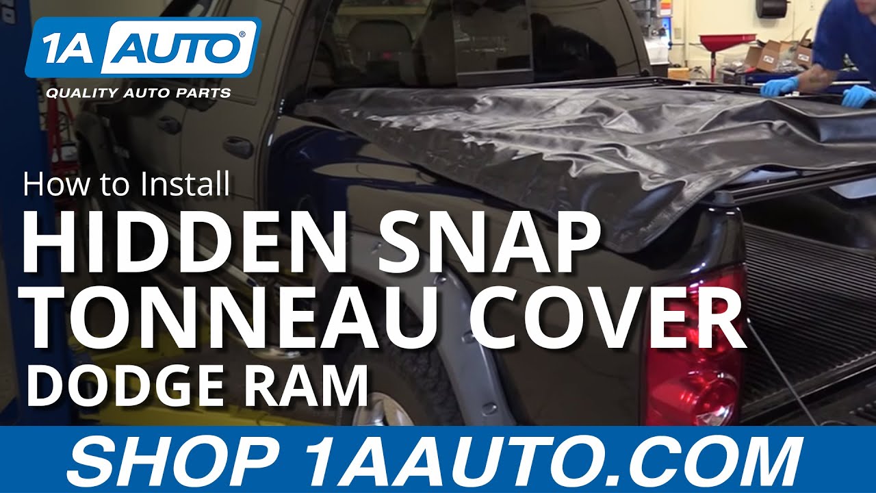 How to Install Hidden Snap 6 12 Foot Bed Tonneau Cover 2002-08 Dodge ...